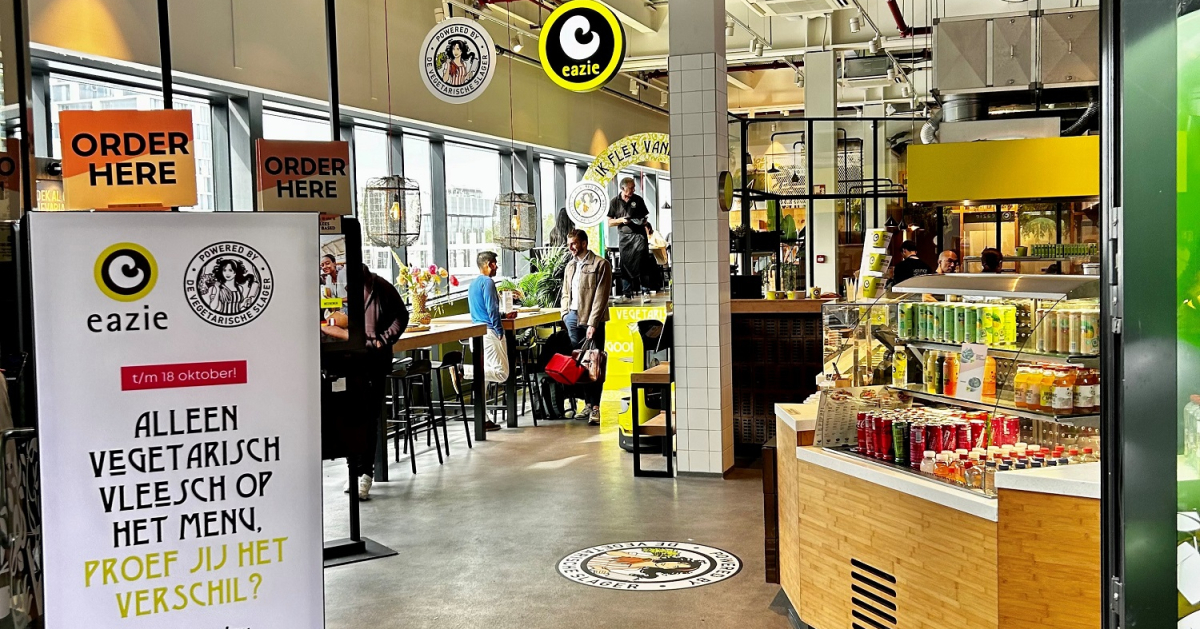 Eazie en De Vegetarische Slager tijdelijk op Utrecht CS