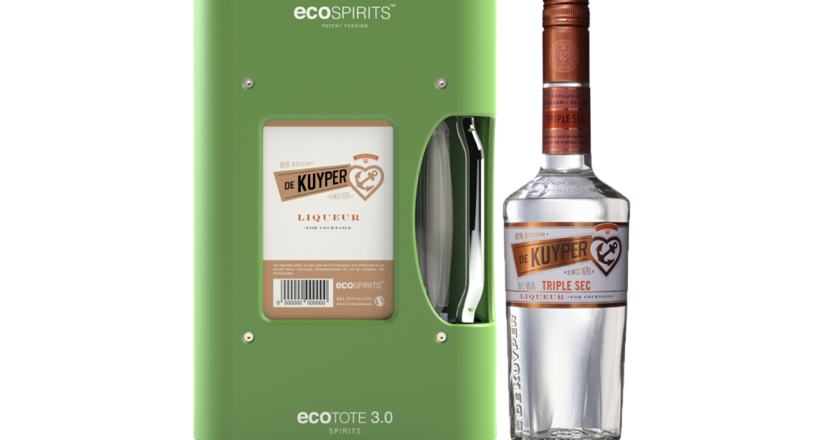 De Kuyper komt met hervulbare verpakking voor selectie sterke dranken